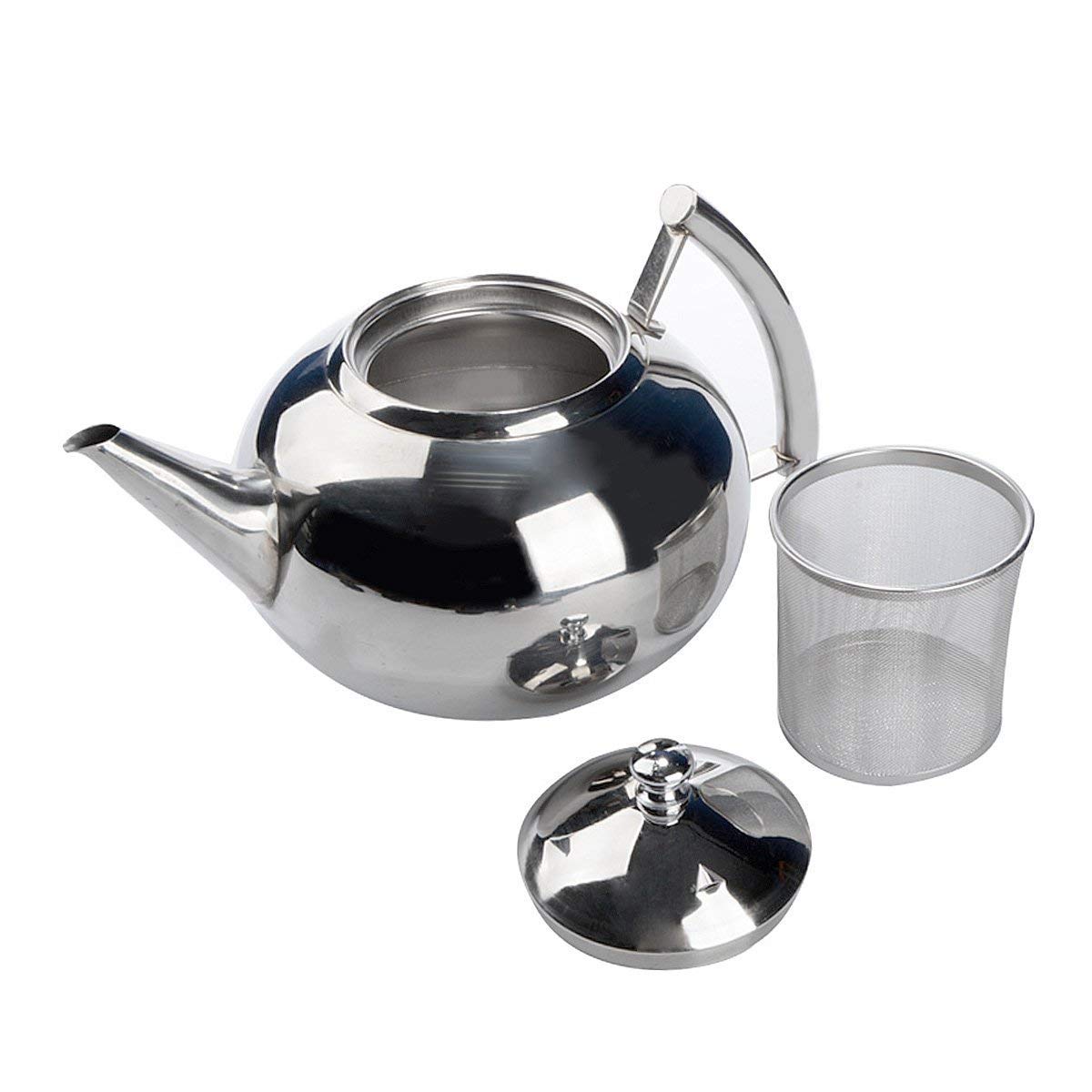 Saim 1000ML Stainless Steel Unique teapot with Tea Strainer ...