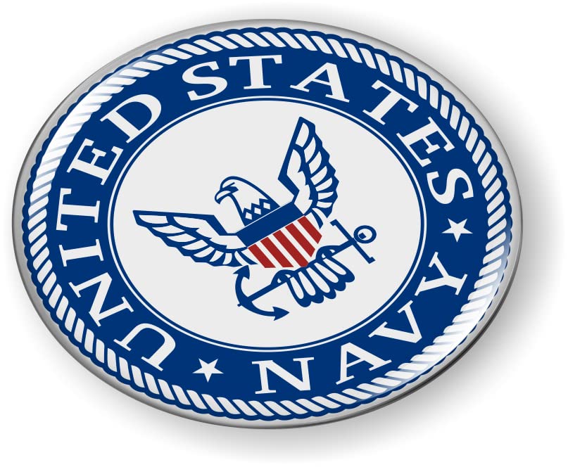 Amazon.com: [Officially Licensed Product] - United States Navy Logo 3D ...