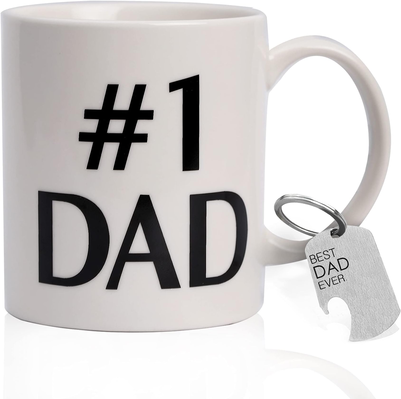 Amazon.com: Zenply Best Dad Mug, Dad Coffee Mug, 11 oz, Funny Coffee ...
