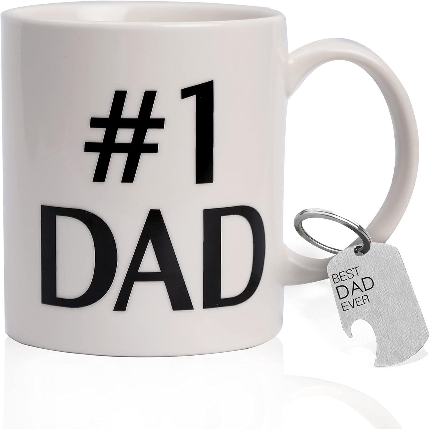 Amazon.com: Zenply Best Dad Mug, Dad Coffee Mug, 11 oz, Funny Coffee ...