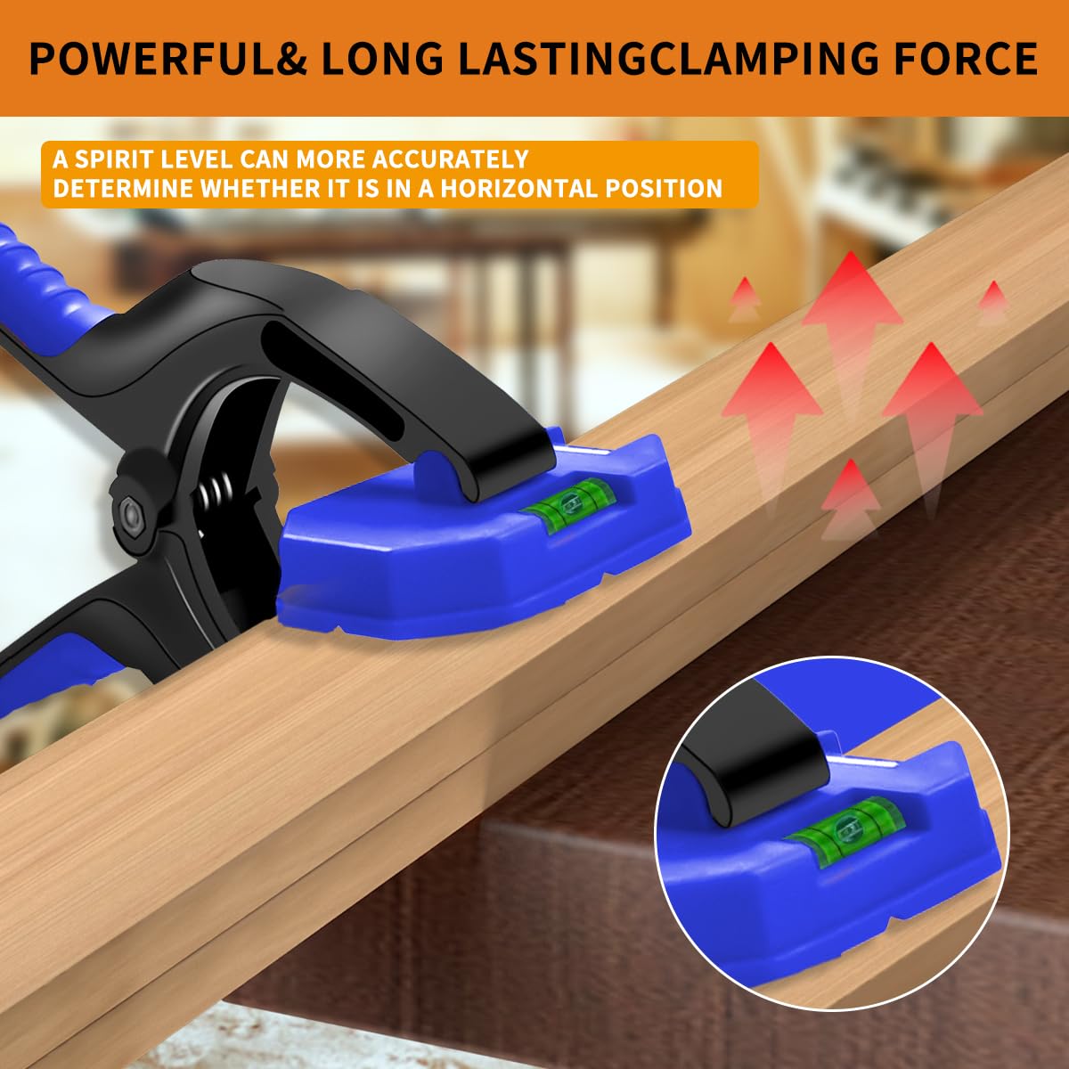 Snapklik.com : Sdstone 8 Inch Spring Clamps Heavy Duty - 4 Pack Large ...