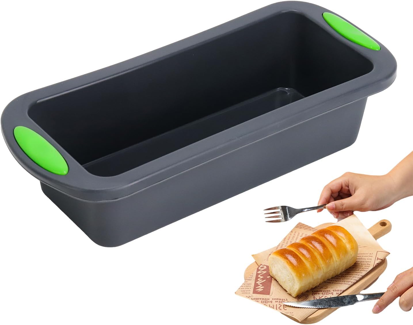 OVBOVA Silikon Brotbackformen, 2 Stück Silikonform Brotbackform ...