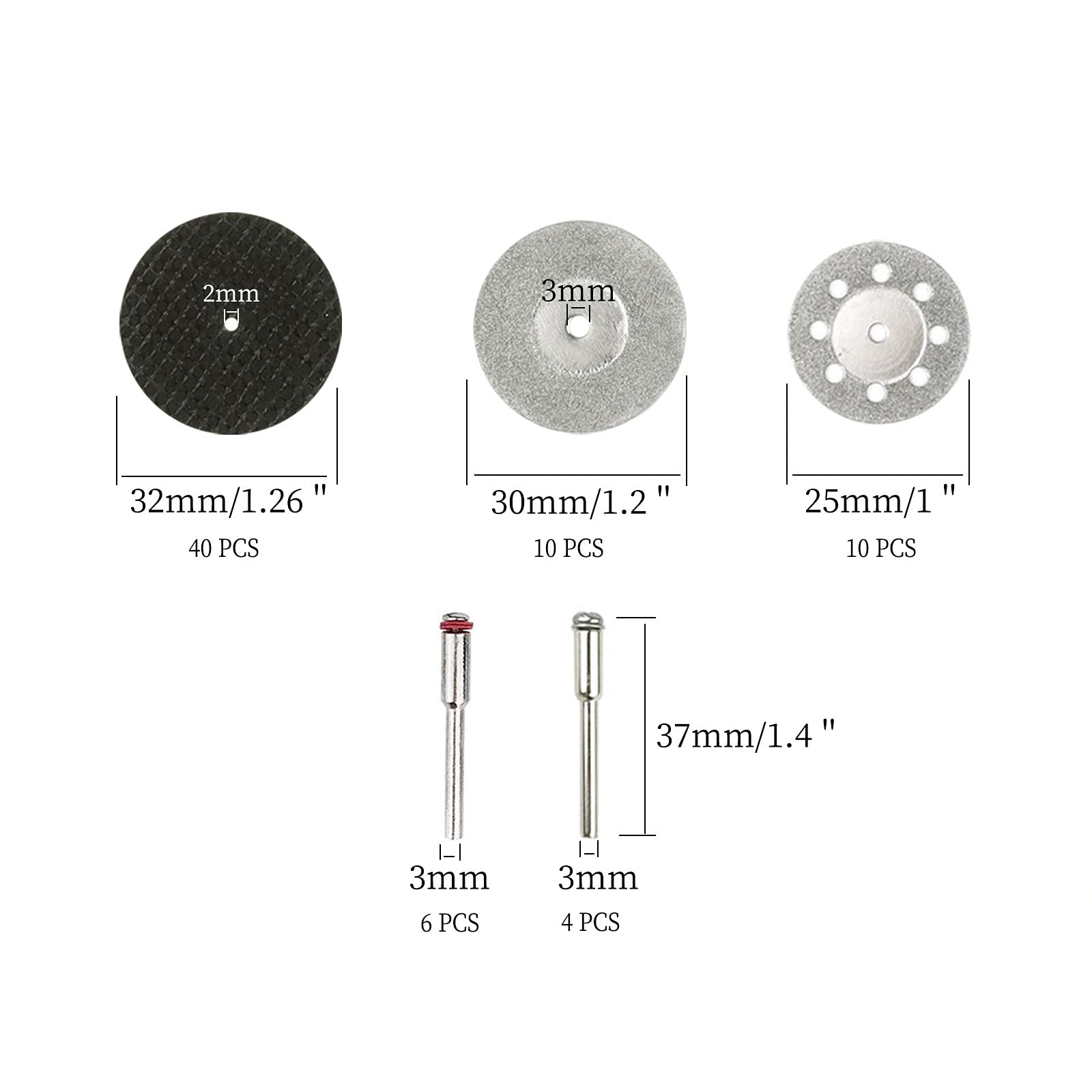 Snapklik.com : 70 Pack Cutting Wheels Tool Kit, 32mm Fiberglass ...