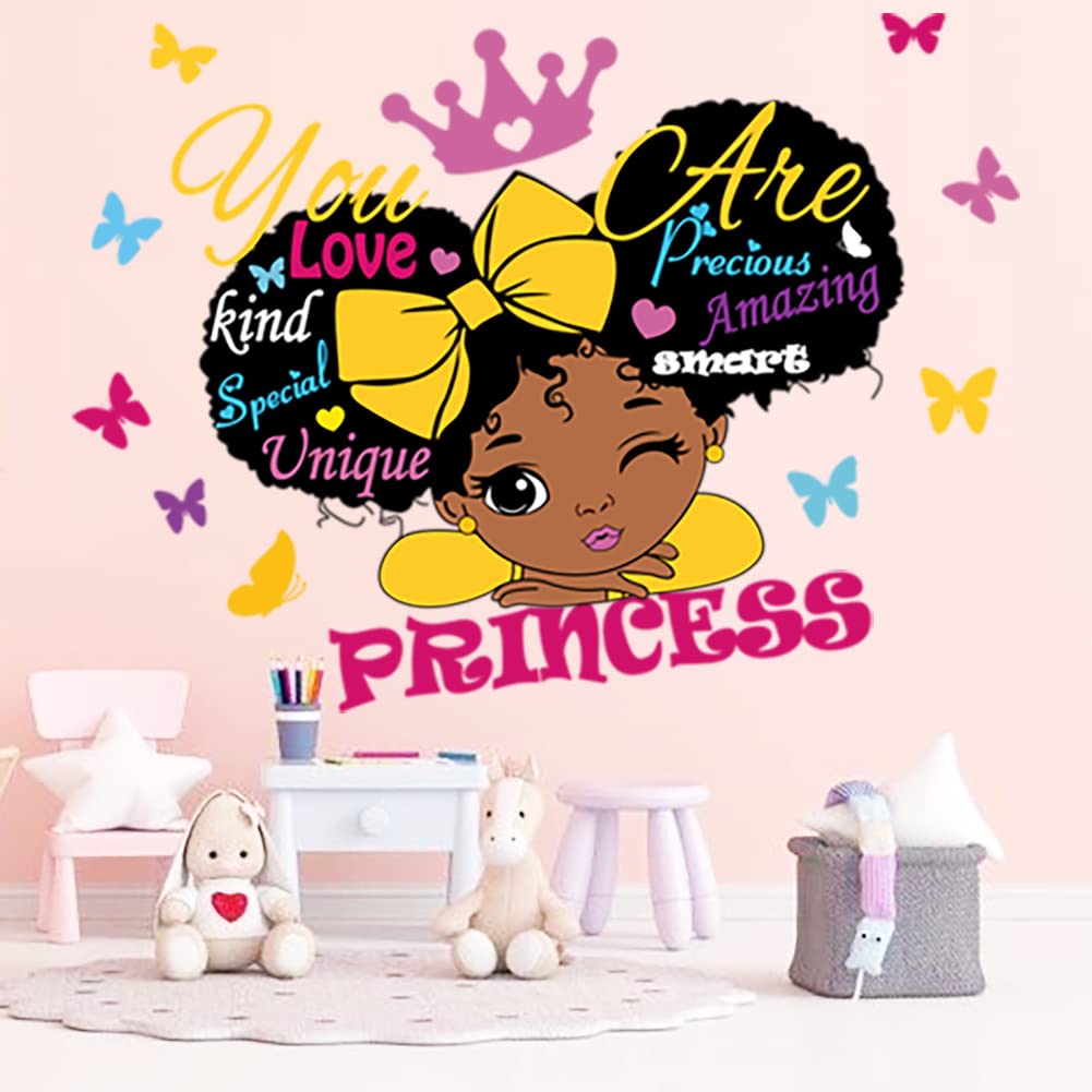 Amazon.com: Black Girl Wall Decals for Girls Bedroom Religious ...