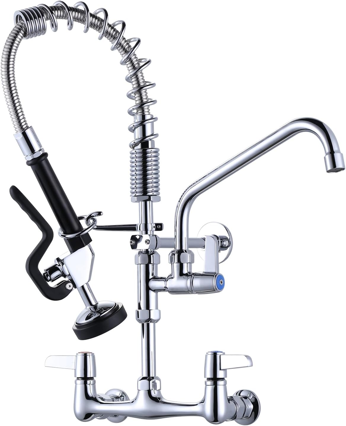 WOWOW Commercial Kitchen Faucet with Pull Down Sprayer, Model 2318400C ...