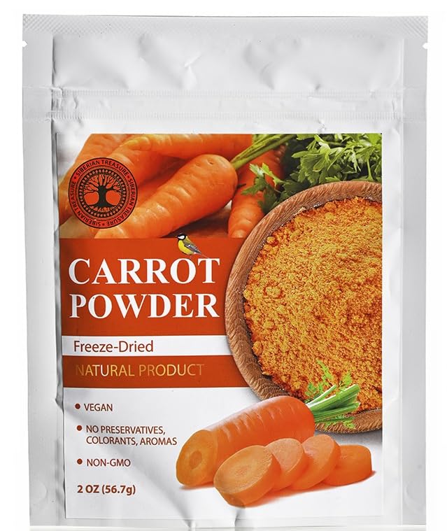 Amazon.com: Carrot Freeze-Dried Powder – 2 Oz – Natural Carrot Powder ...