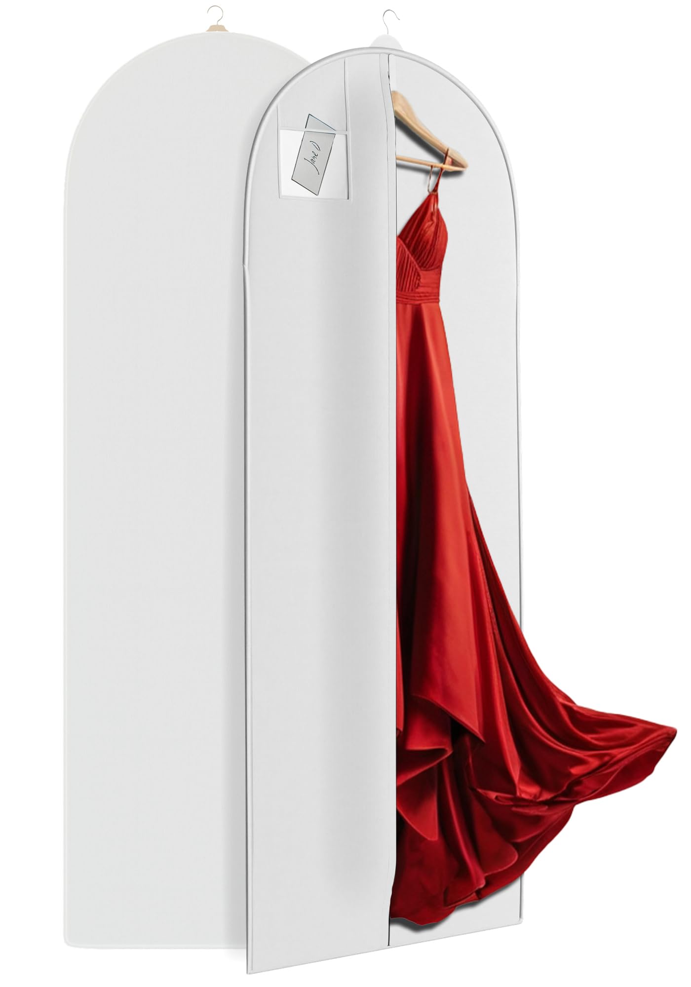 Amazon.com: 72" Long Dress Bags for Gowns - Wedding Dress Garment Bag ...
