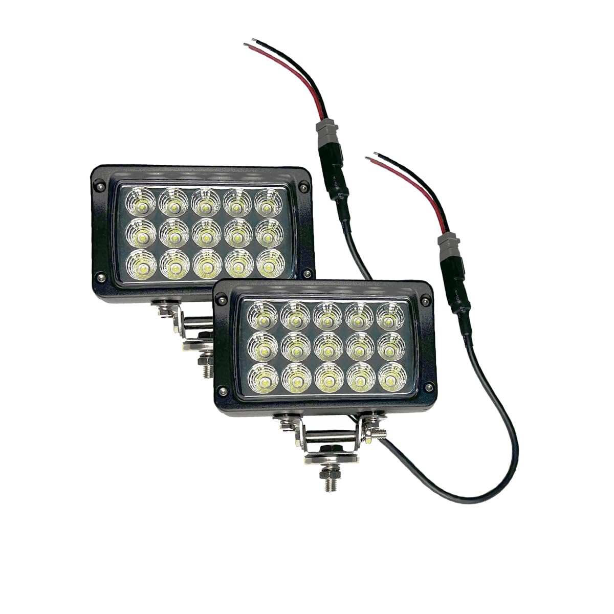 Amazon.com: QHLightlux 4x6 Inch LED Work Flood Lights, 45W Rectangular ...