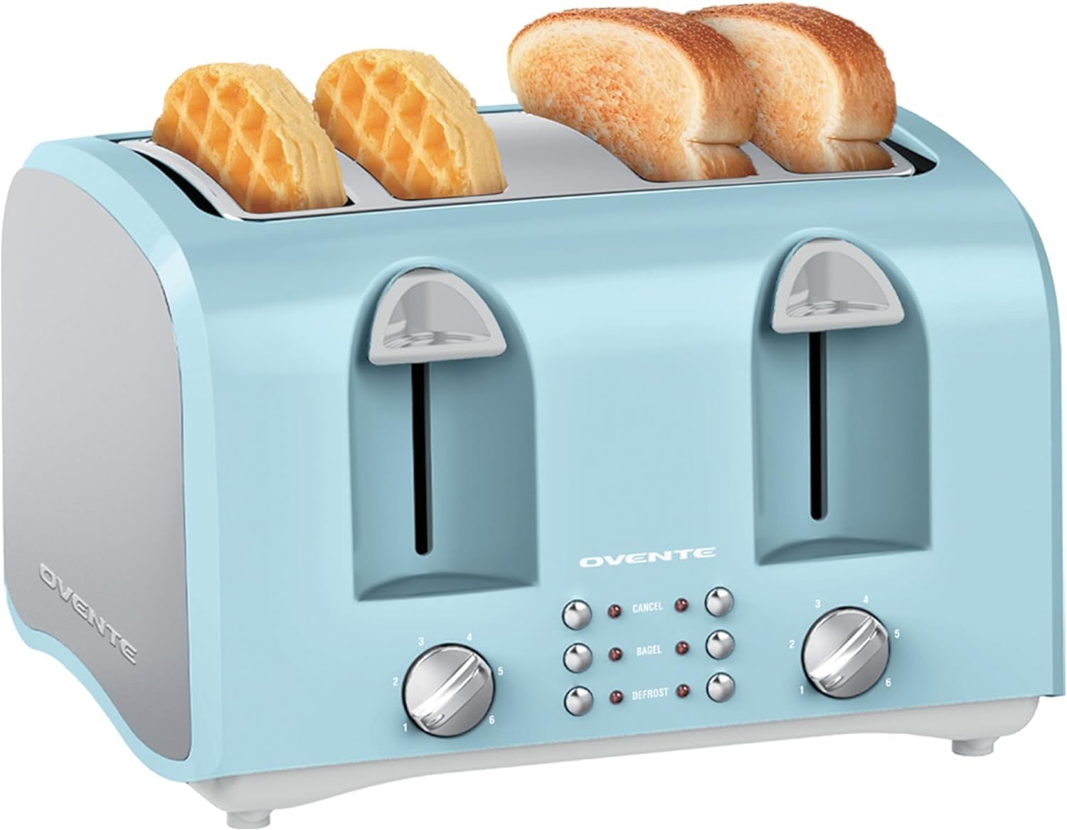 Amazon.com: OVENTE 4-Slice Toaster with Extra Wide Slots, 6-Shade ...