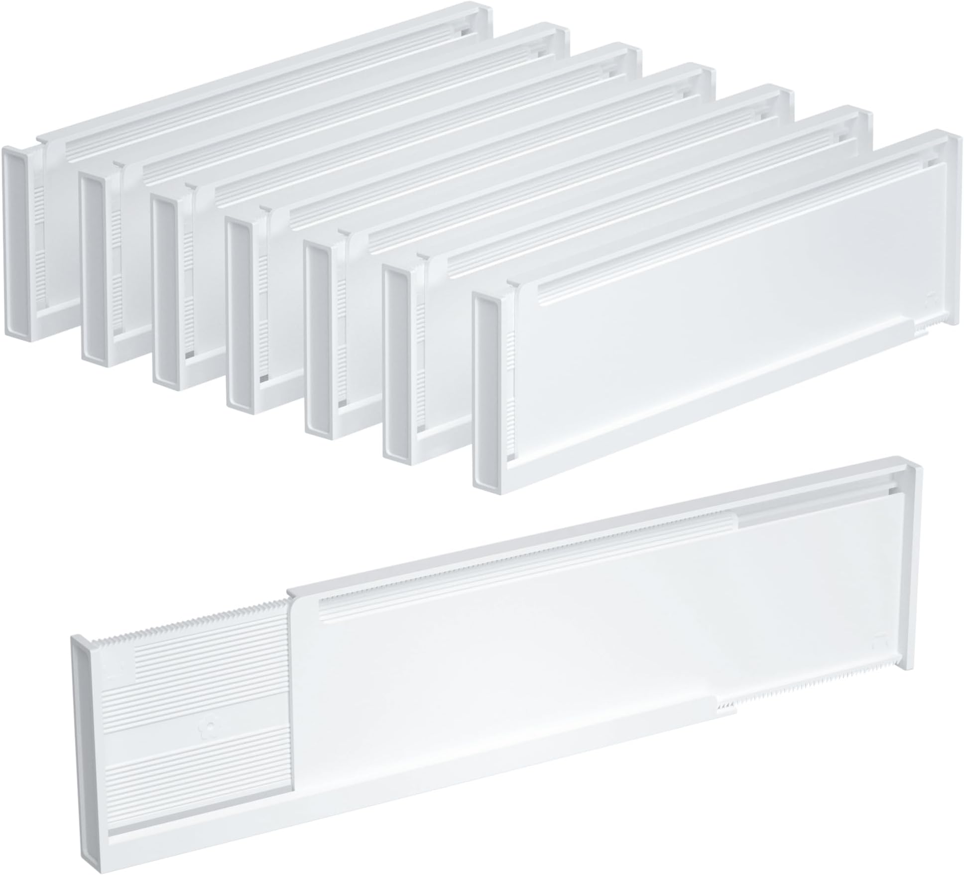 Amazon.com: 6 Pack Bamboo Drawer Dividers Organizer with 9 Inserts ...