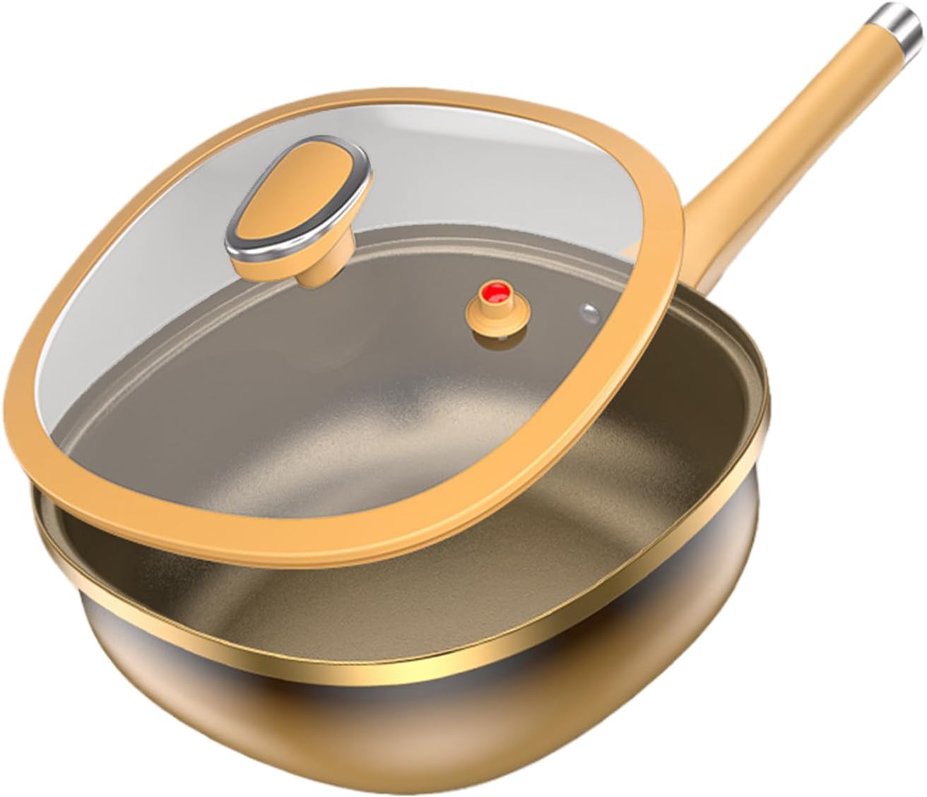 12in Titanium Nonstick Cookware for Cooking, Multi-Purpose Deep Saute ...