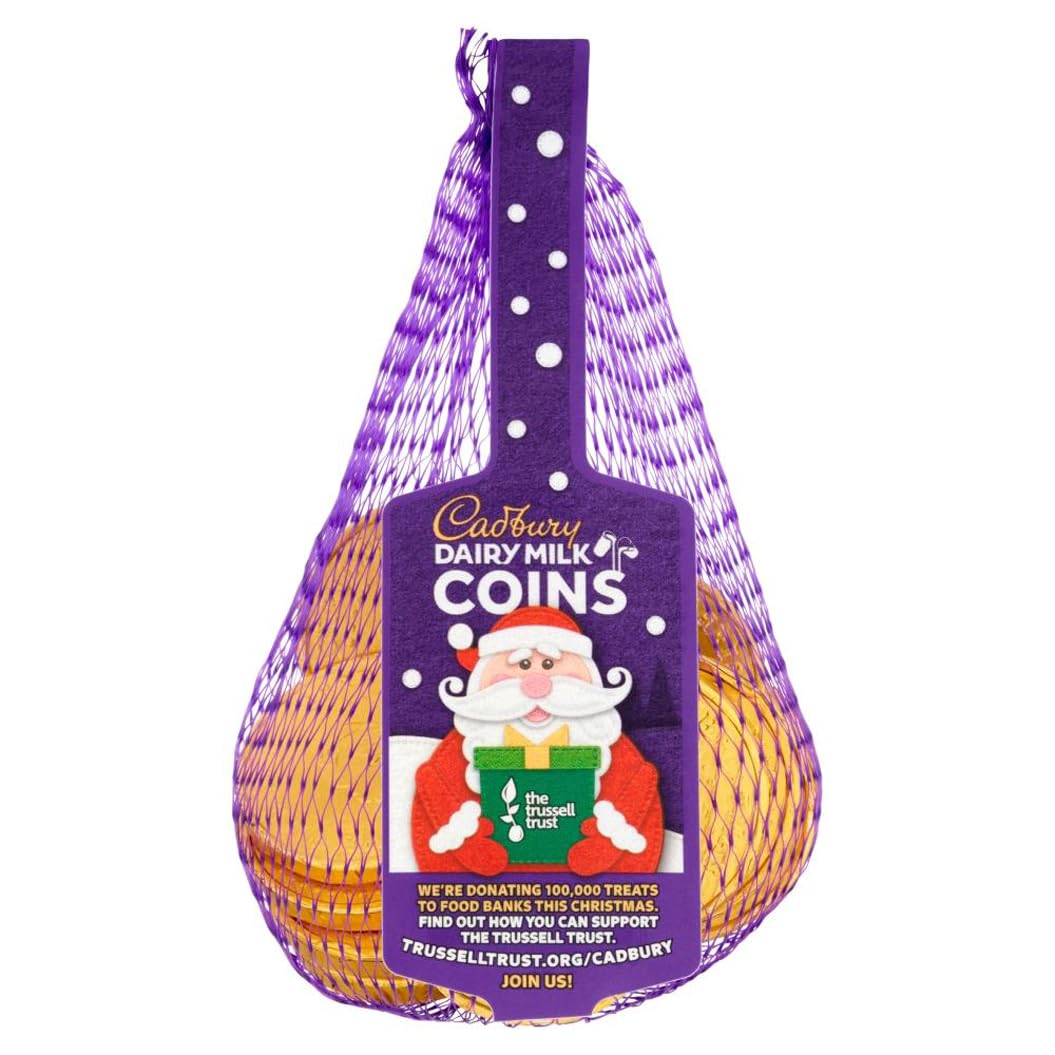 Cadbury Dairy Milk Coins, Christmas Chocolate, 54 x 70 g (Pack of 54 ...
