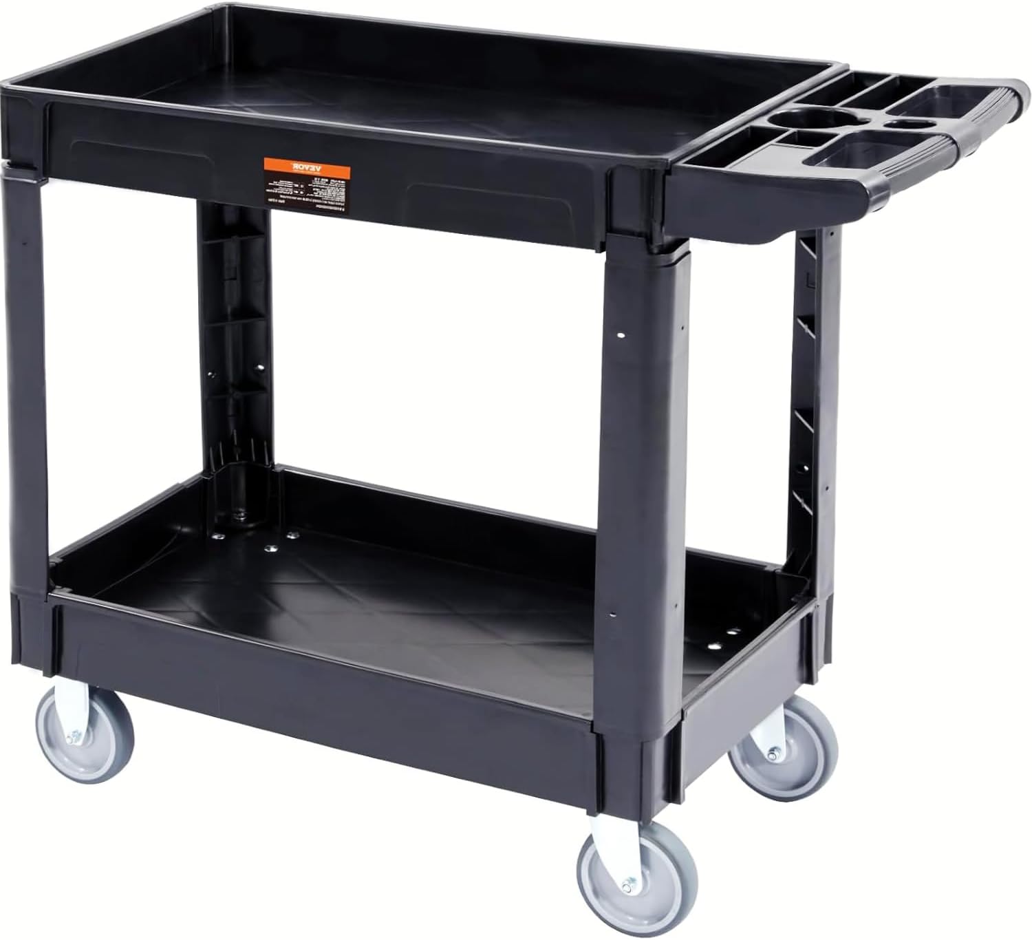 Amazon.com : VEVOR Utility Service Cart, 2 Shelf 550LBS Heavy Duty ...