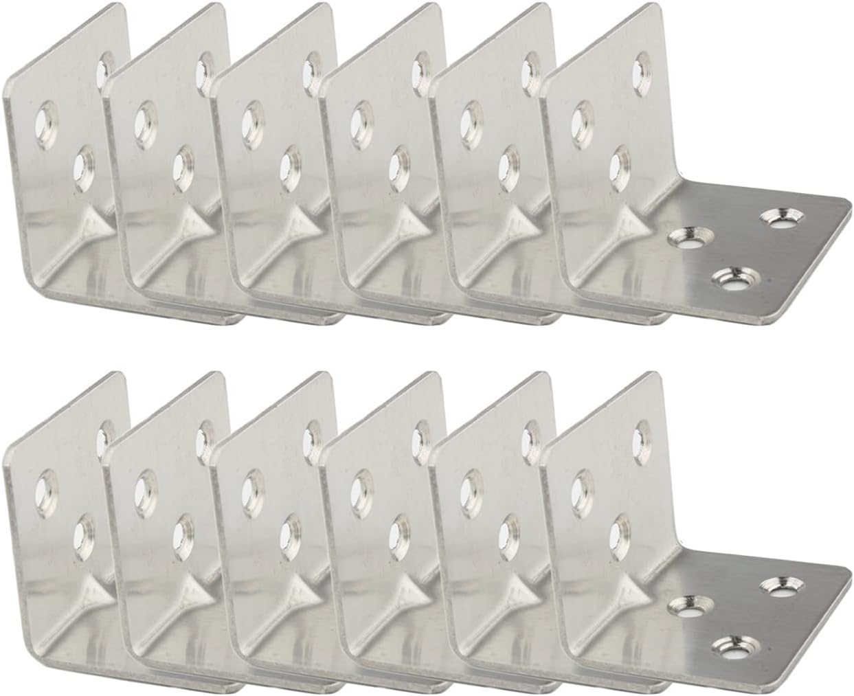 Amazon.com: ZARSIO 12PCS Stainless Steel Corner Braces L Shape Angle ...