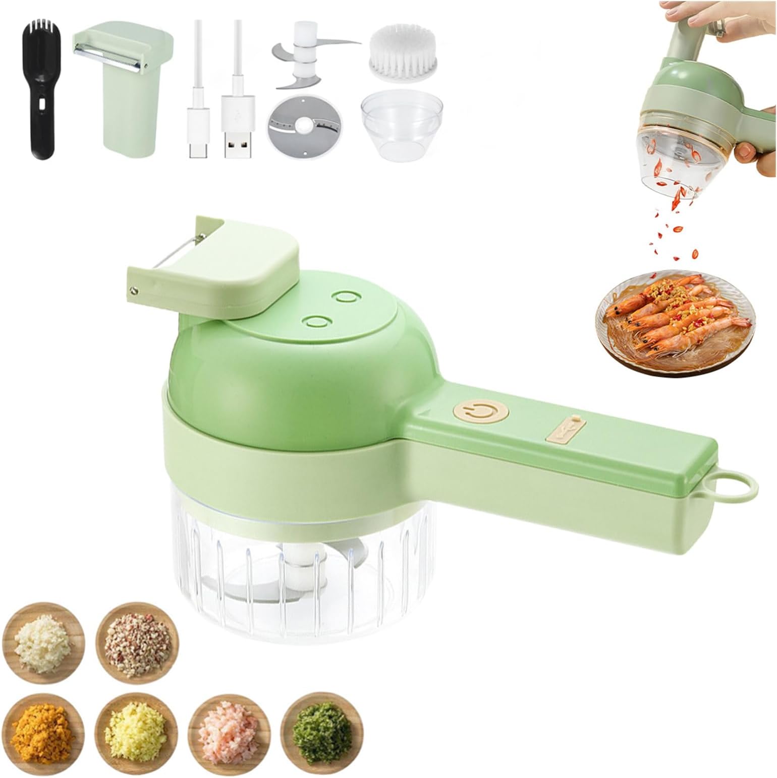 Amazon.com: Dawmud Multi-Functional Cordless Food Processor, Electric ...