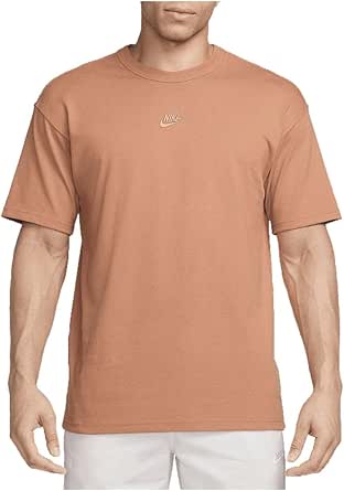 Amazon.com: Nike Sportswear Premium Essentials Men's T-Shirt (Amber ...