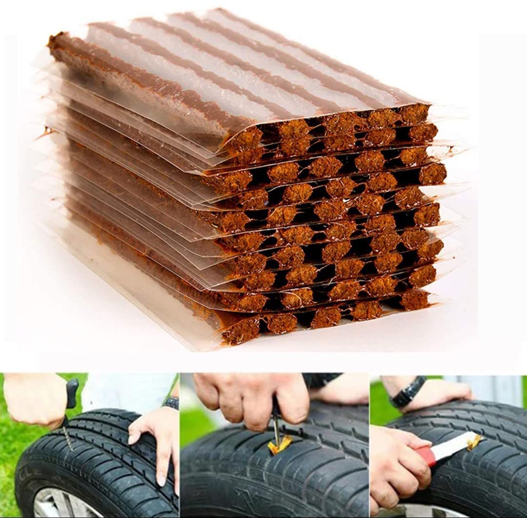Generic 60 X Tubeless Tyre Puncture Repair Strips/Plugs for Car/Bike ...
