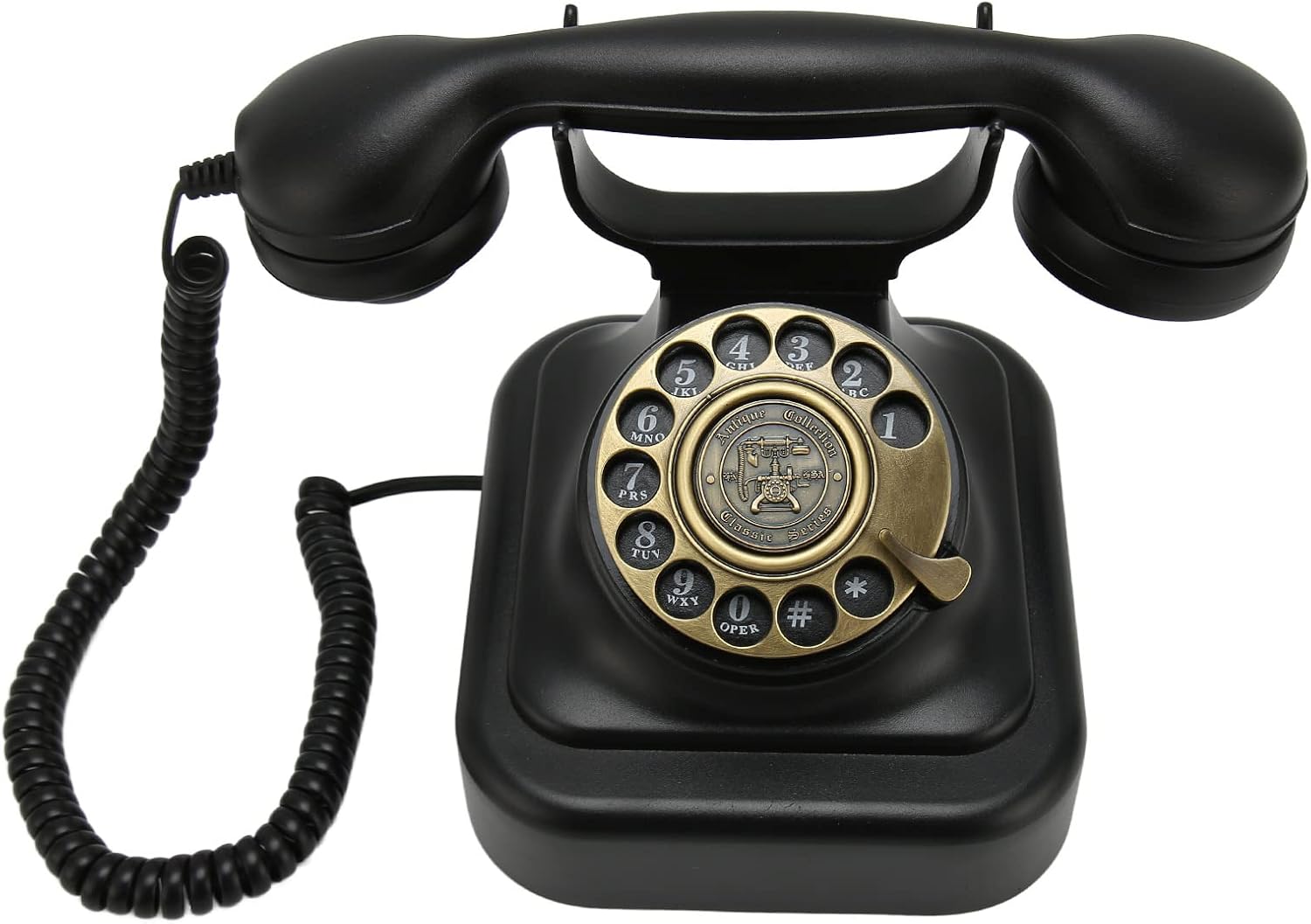 Amazon.com : Rotary Dial Vintage Phone, Corded Antique Telephone with ...