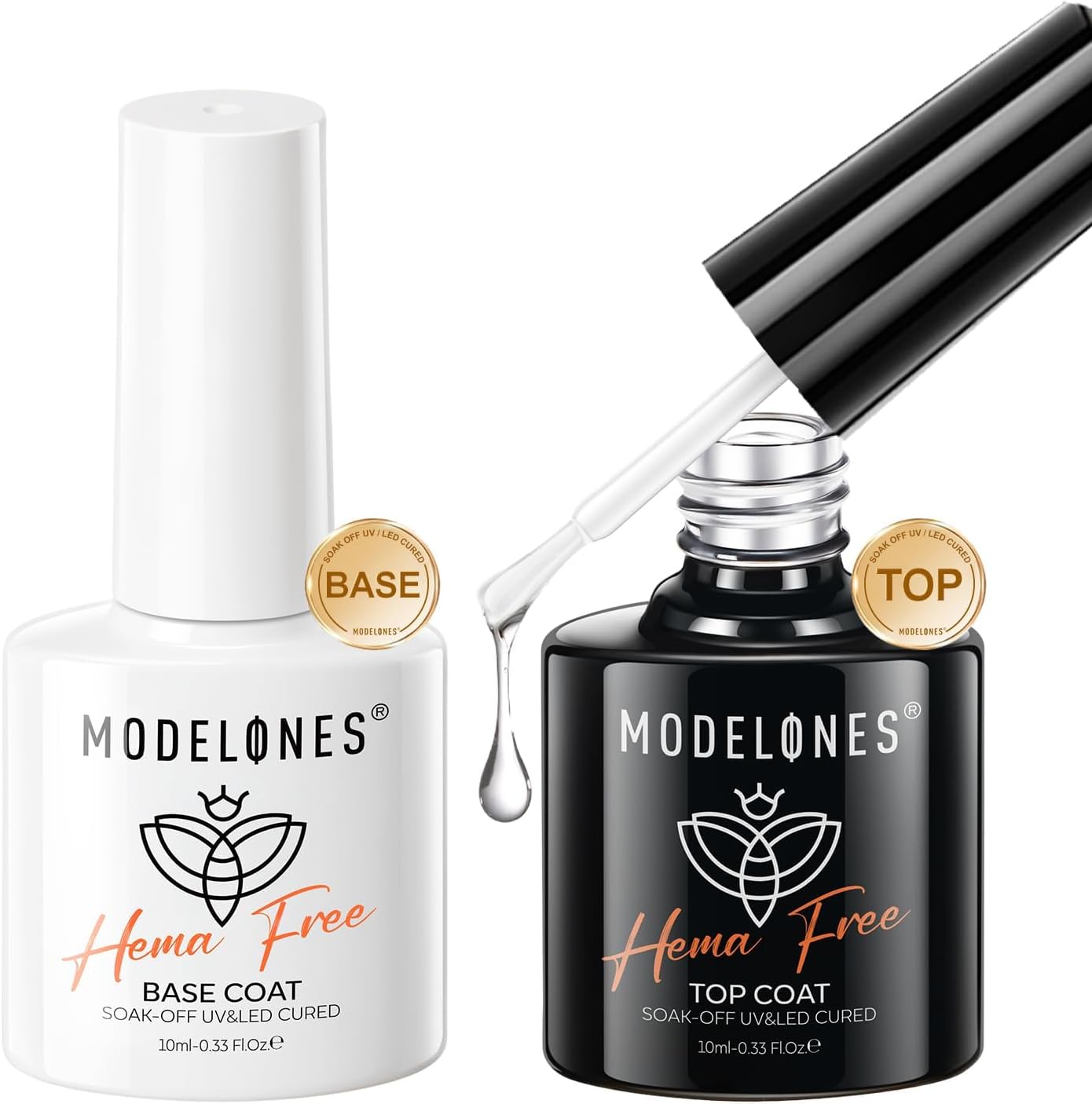 Amazon.com: modelones 15 ml 2025 Upgrade Super Shiny Gel Base and Top ...