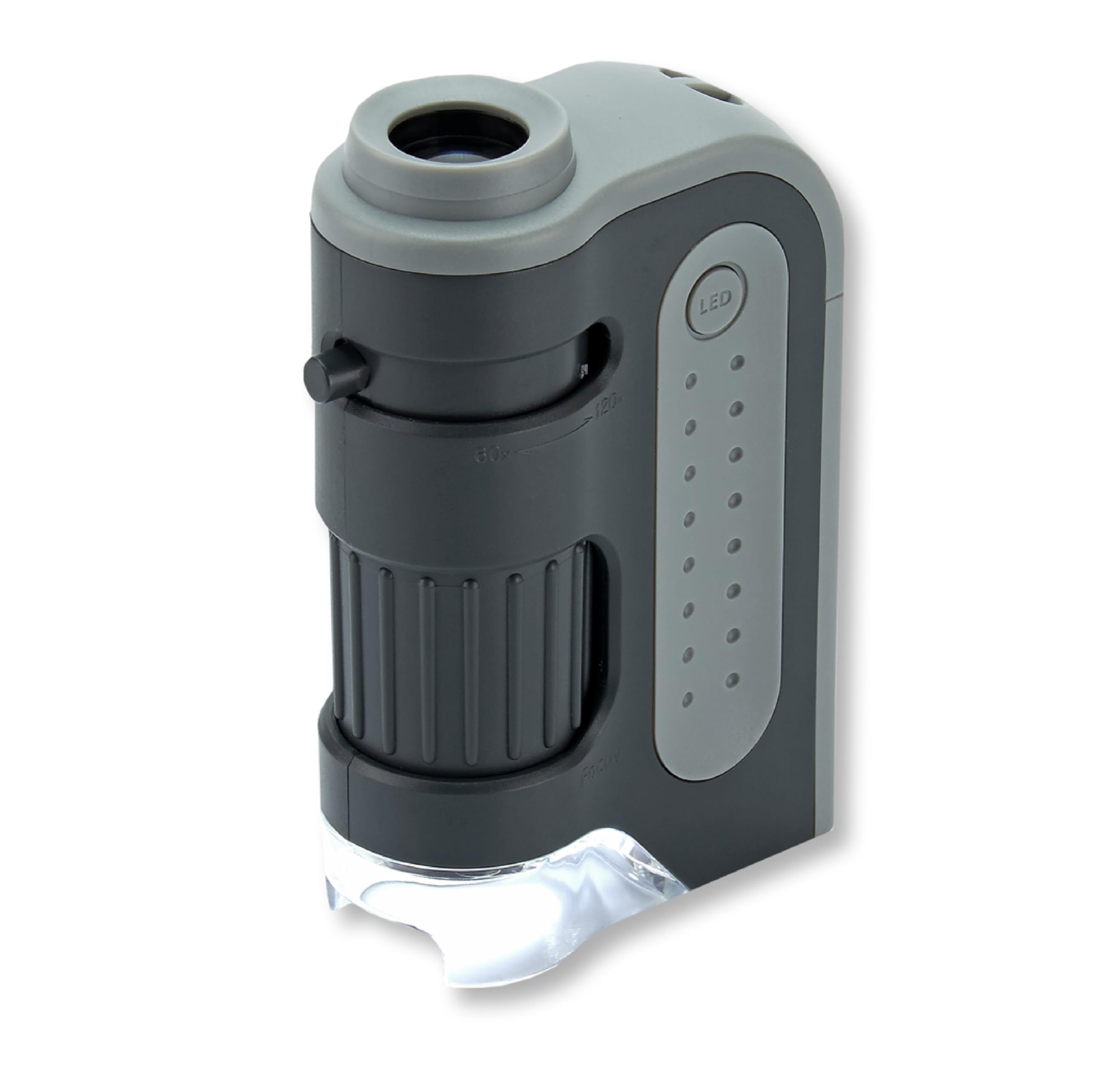 Carson MicroBrite Plus 60x-120x Power LED Lighted Pocket Microscope (MM ...