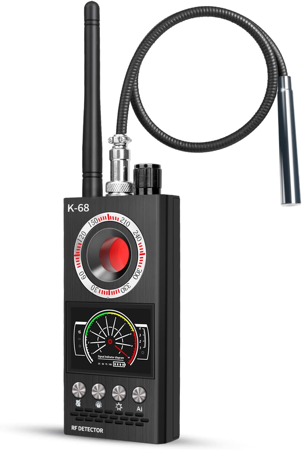 Amazon.com : Hidden Anti Spy Wireless Camera RF Detector Bug K18 RF GS ...