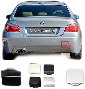 Amazon.com: Trimla Rear Tow Cover for 04-09 BMW 5 Series M Aerodynamics E60 E61 520i 523i 528i ...