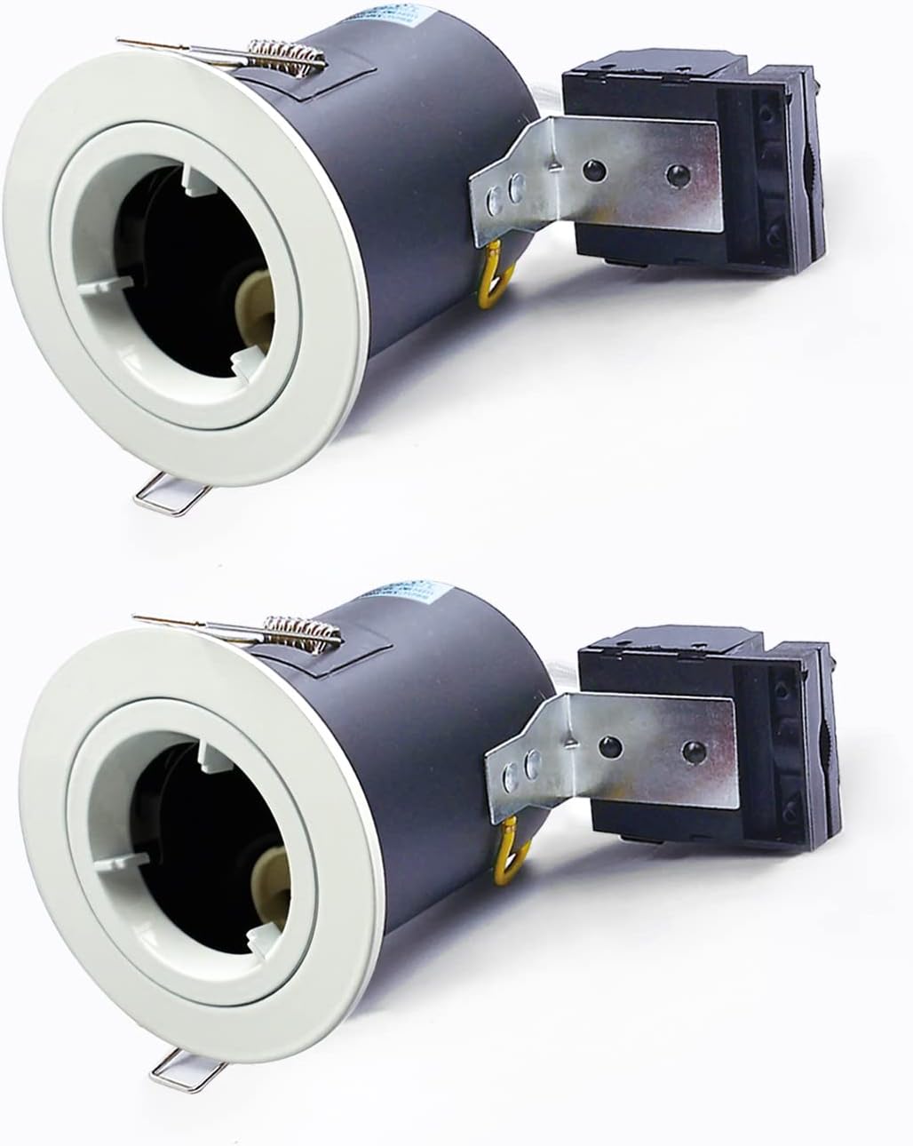 2XSweier 90 Minutes Fire Rated GU10 LED Downlight,White Recessed ...