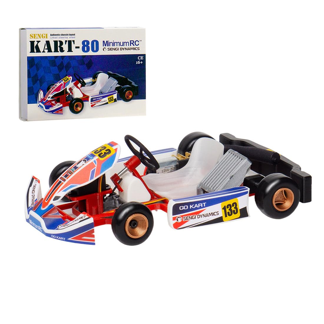Amazon.com: HERR Mini RC Kart Assembly Model Kart-80 1/32 Scale 2.4G ...