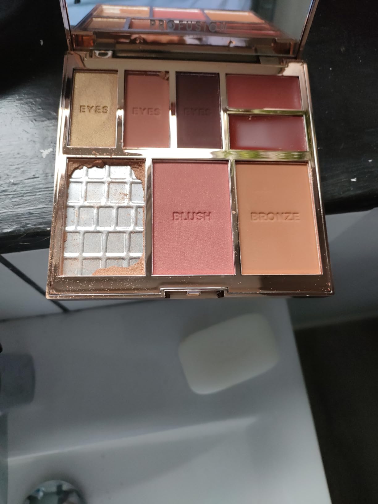 Profusion Cosmetics Full Face Palette Radiance, 8 Shade Eye, Face and Lip Palette for Natural ...