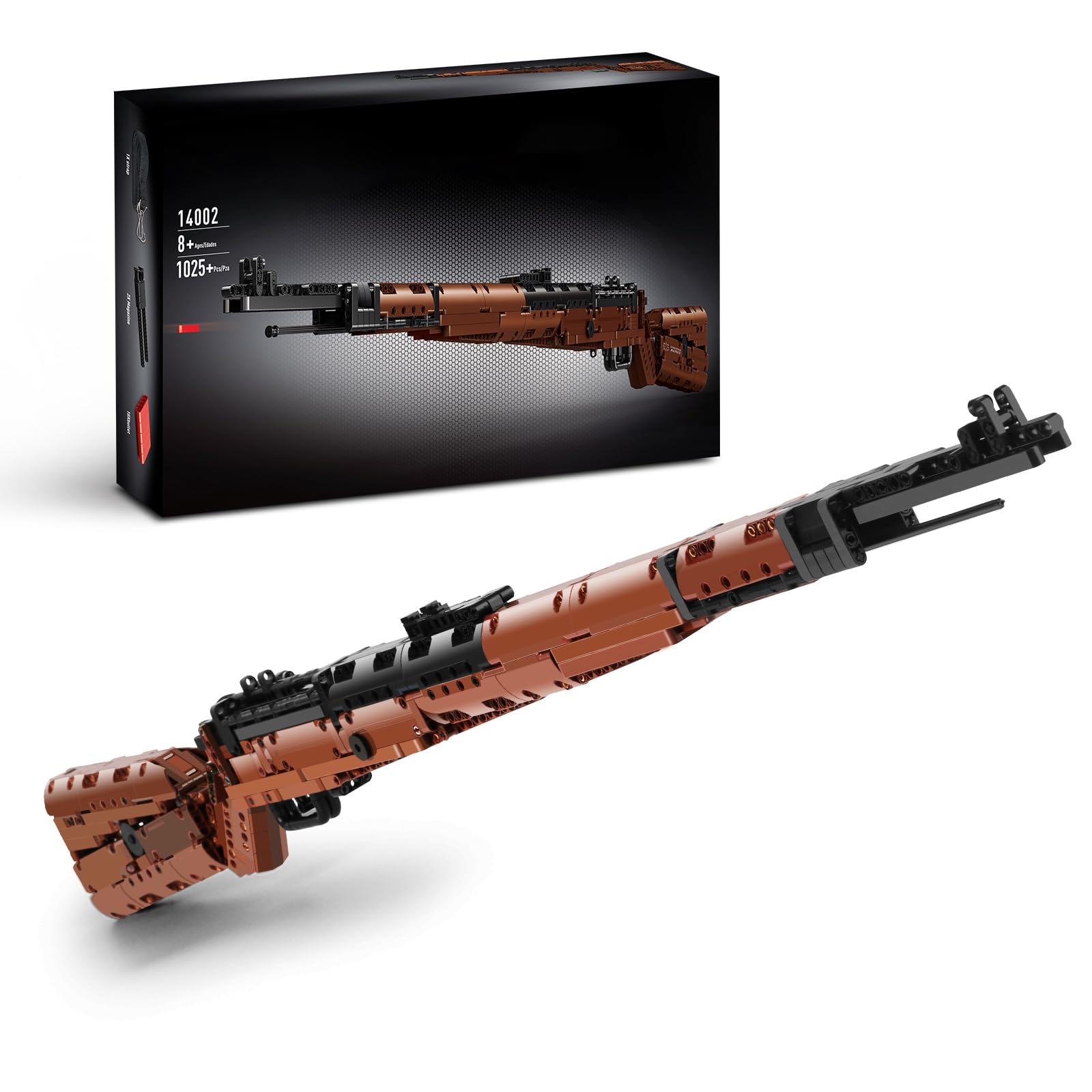 Amazon.com: CASEIER 1025+ Pieces Model Gun Building Blocks Set - 1:1 ...