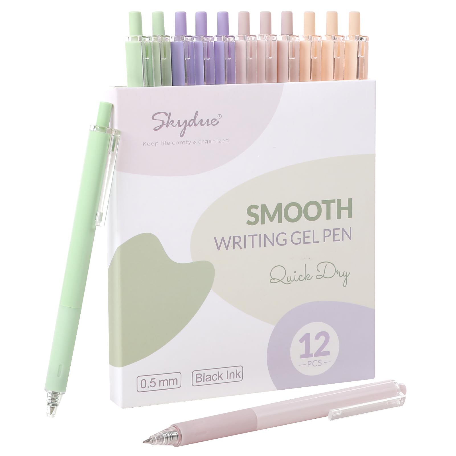 Snapklik.com : Gel Pens, Black Ink 0.5mm Fine Point Smooth Writing Pens ...