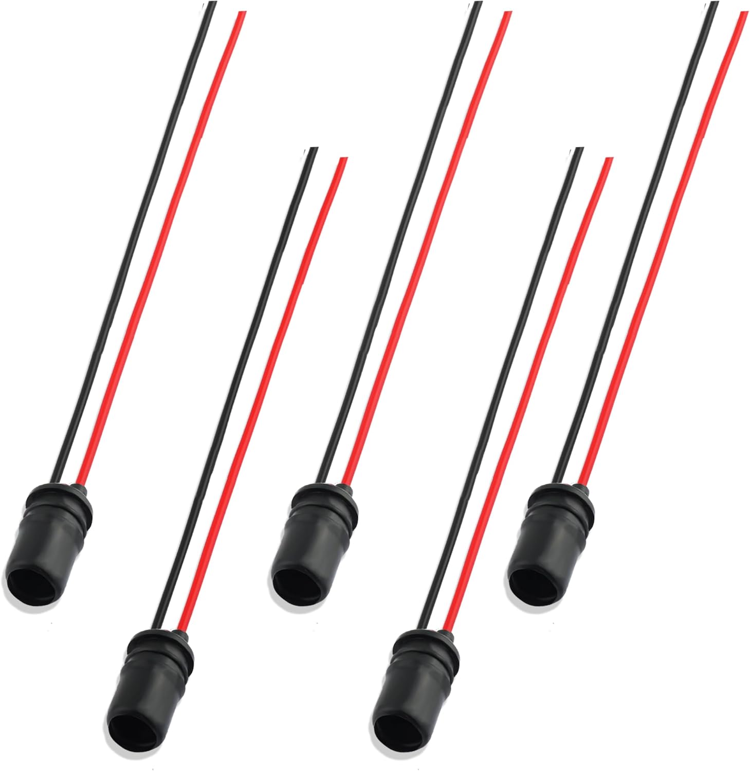 Amazon.com: 5PCS 194 Bulb Socket with Extension Harness for Connecting ...