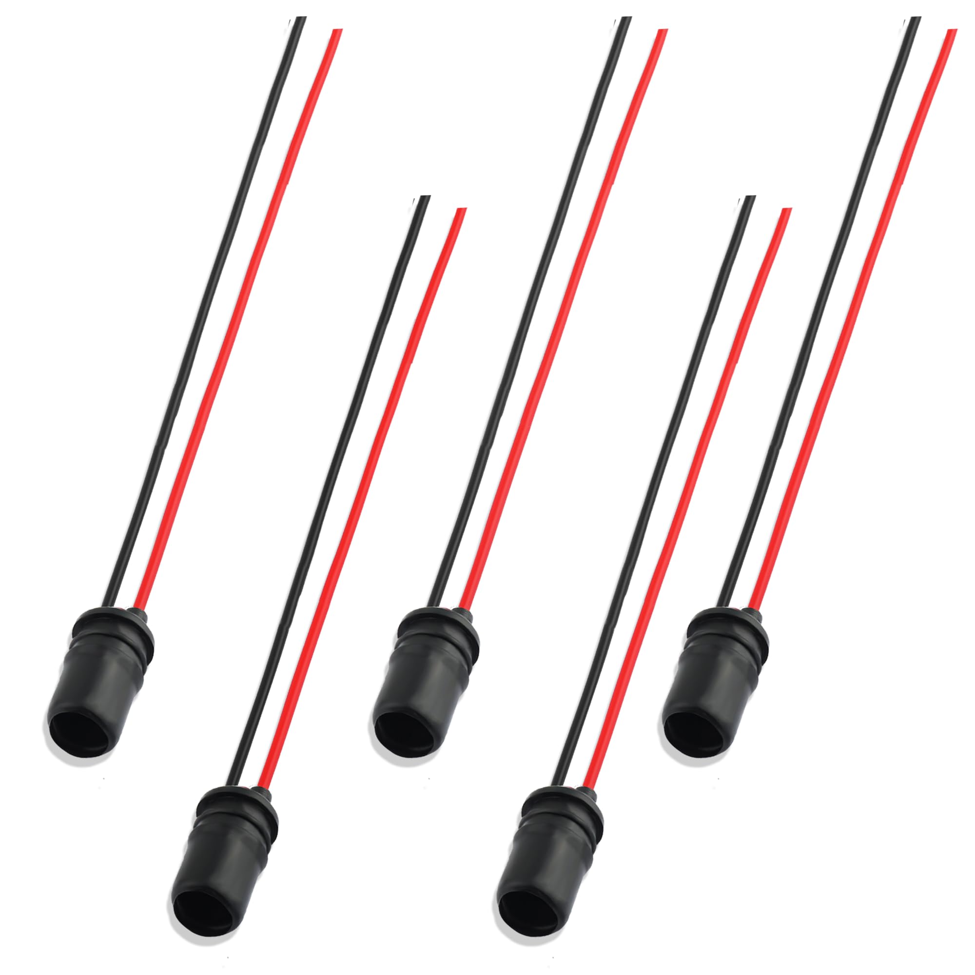 Amazon.com: 5PCS 194 Bulb Socket with Extension Harness for Connecting ...