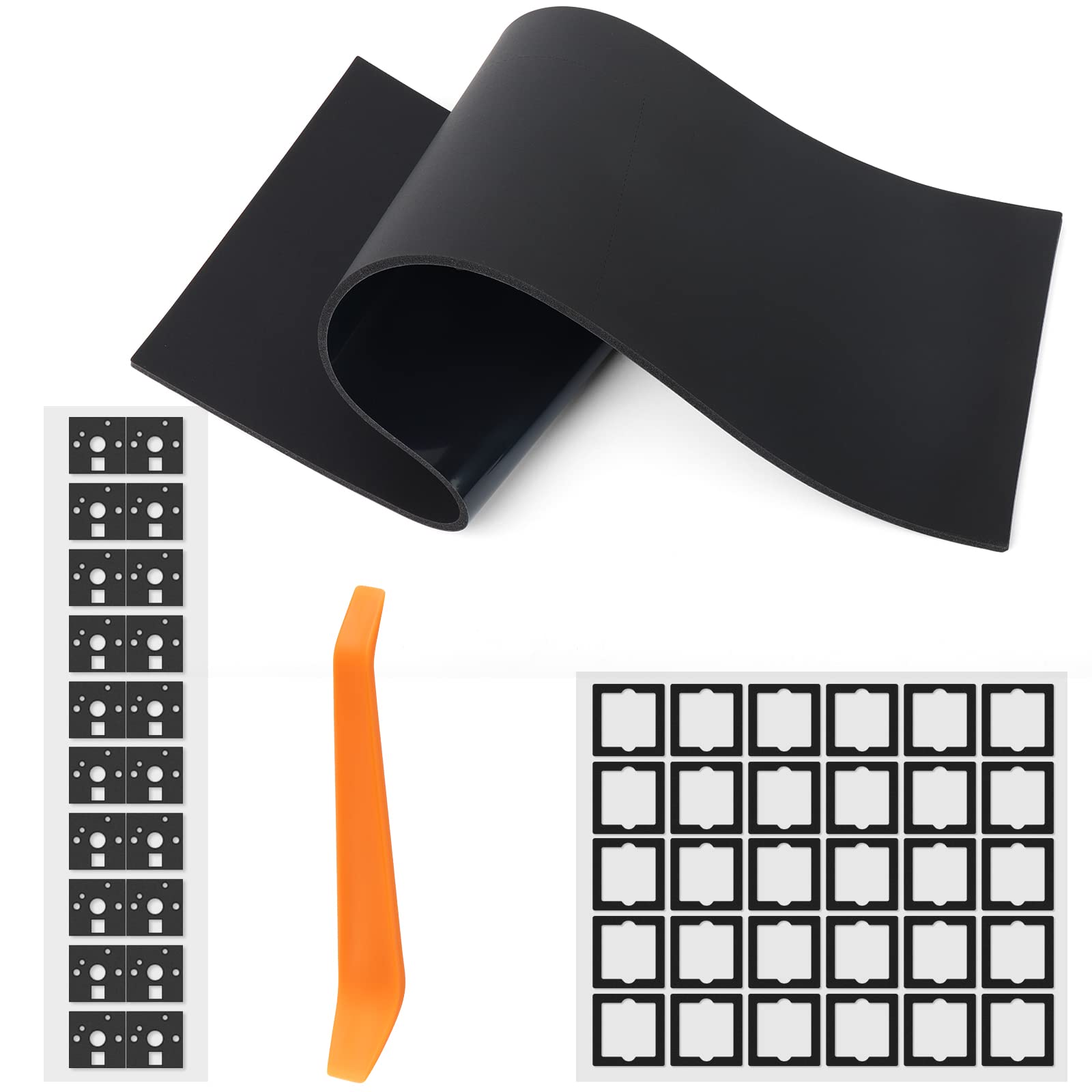 Amazon.com: YIMAGUJRX RUNJRX Keyboard Poron Switch Pads, LE-32 Poron Sound Dampening Foam,Eva ...