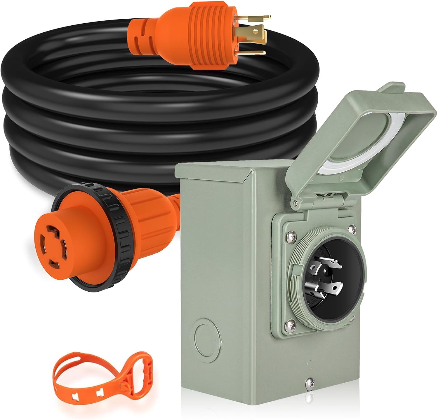 Amazon.com: WELLUCK 30 Amp Emergency Power Combo Kit with L14-30P Inlet ...