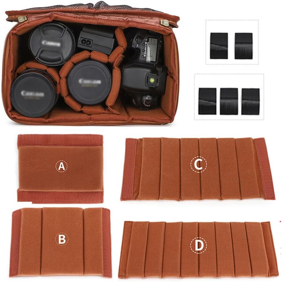 Amazon.com : UCCKEYI 4-Pack Camera Bag Case Insert Partition Divider ...