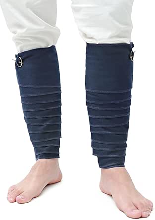 Amazon.com: FURPHI Medieval Leg Wraps for Men Women with Brooch Pins ...