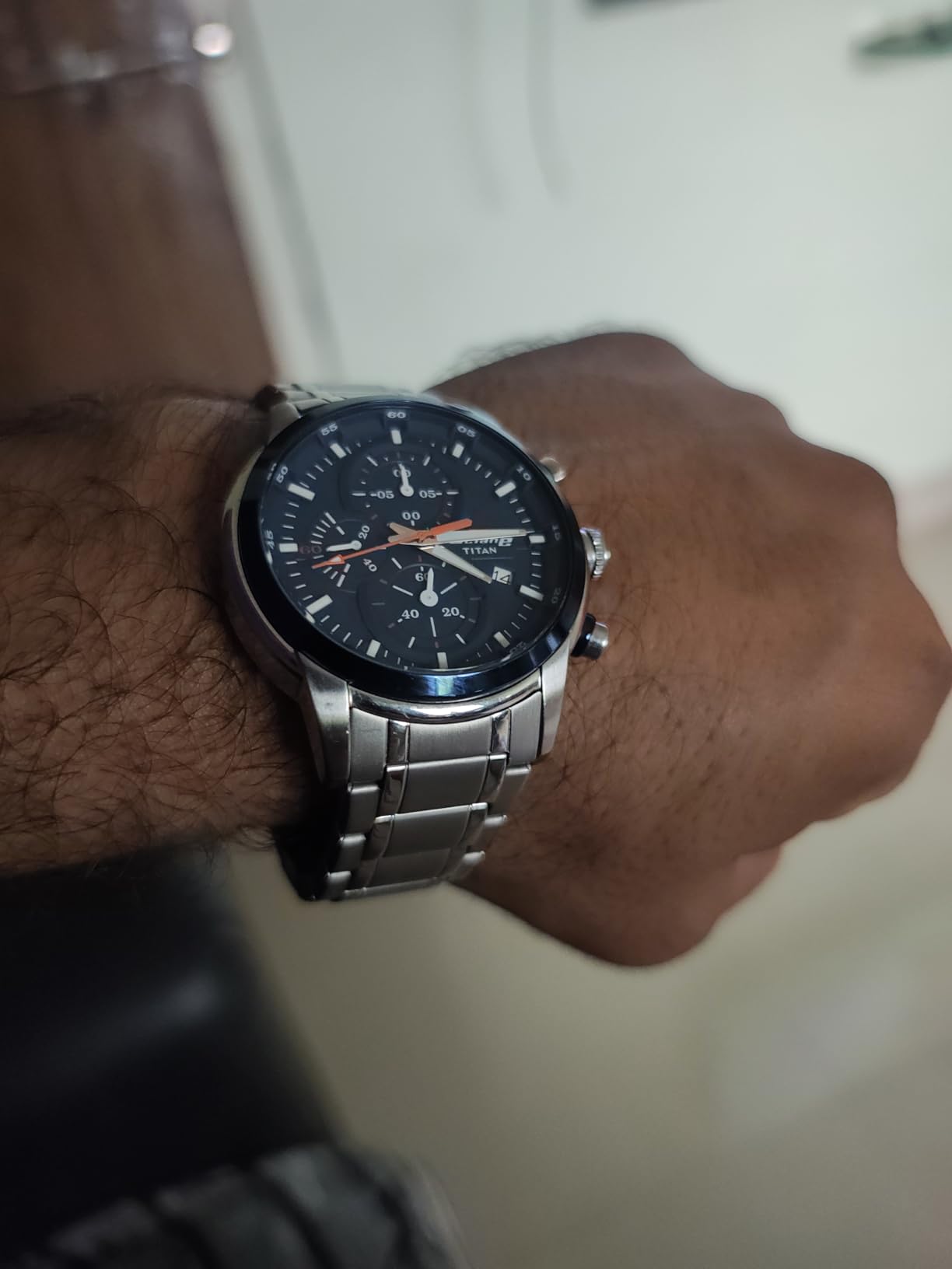 Titan Octane Chronograph Blue Dial Men Watch