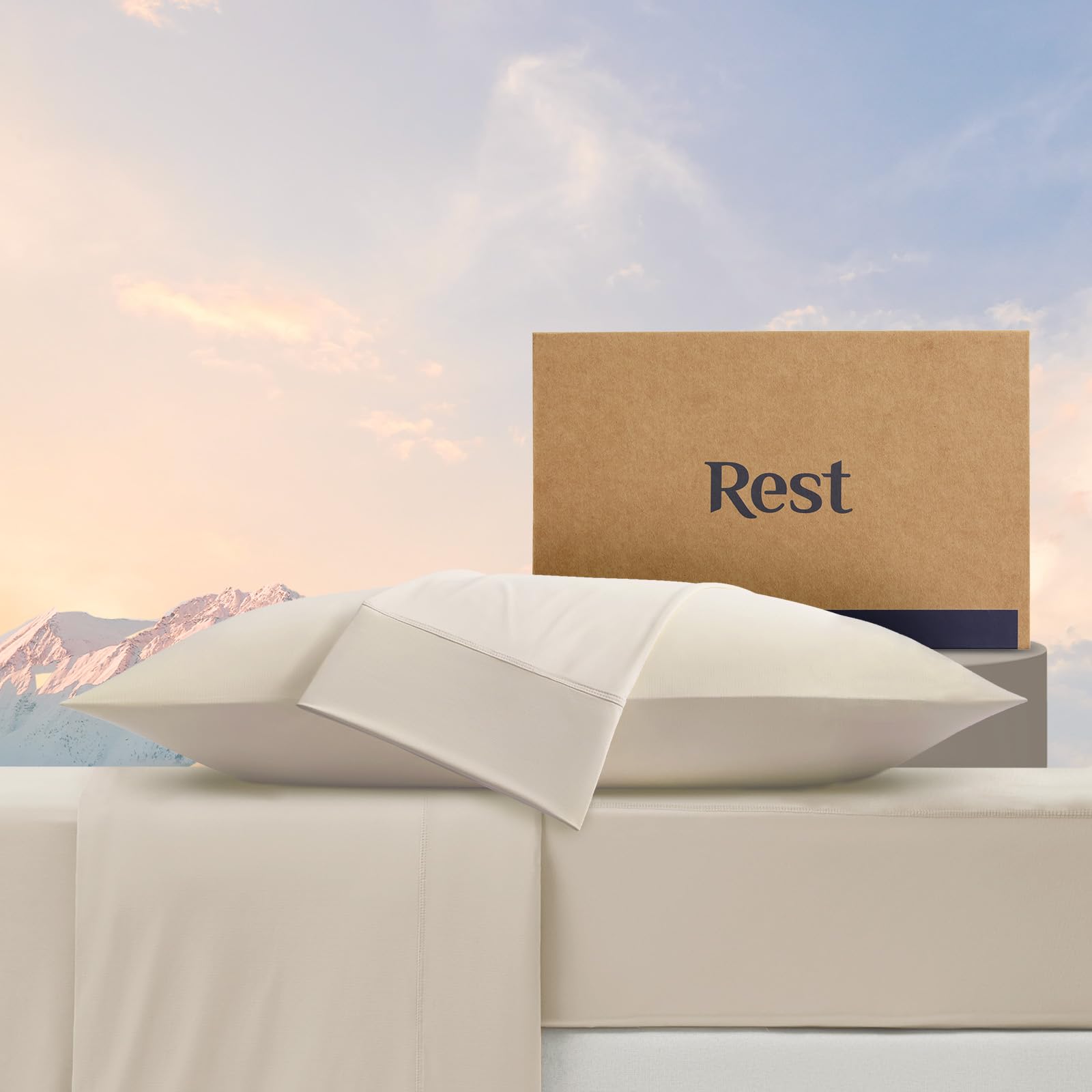 REST® Evercool®+ Cooling Pillowcases, Silver Infused Fabric for Fresh ...