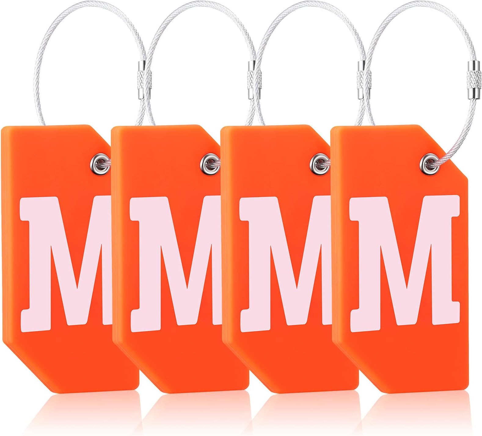 Amazon.com: Initial Luggage Tag 2 Pack, Silicone Luggage Tags for ...