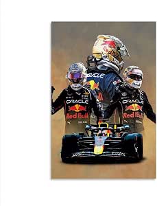 Amazon.com: F1 Poster Formula One Racing Car Posters Red Racing Bull ...
