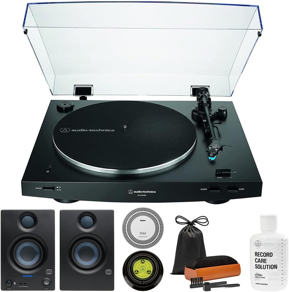 Amazon.com: Audio-Technica AT-LP3XBT-BK Fully Automatic Wireless Belt ...