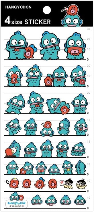 Amazon | カミオジャパン ハンギョドン 4size STICKER CUTE MODEL サンリオ ステッカー シール デコ かわいい 023023 | シール・ステッカー | おもちゃ