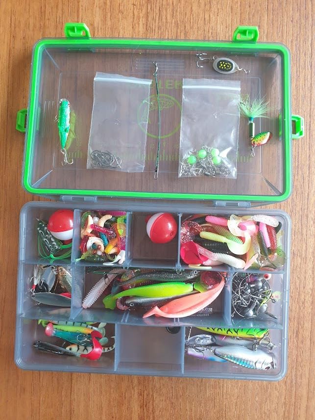 Oystern 232PCS Fishing Lure Kit - Fishing Tackle Box Includes Fishing ...