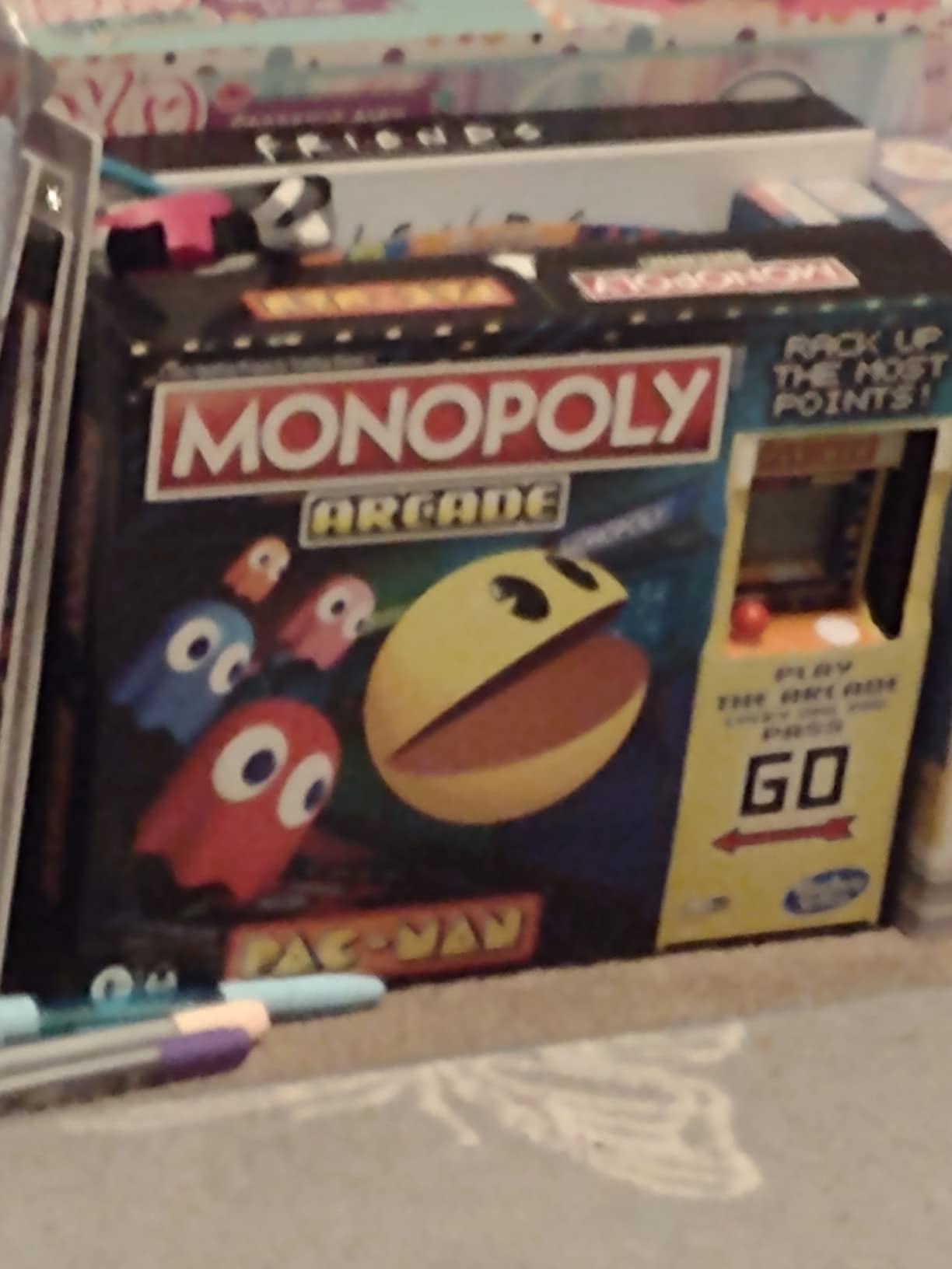 Monopoly Arcade Pac-Man Game; Monopoly Board Game for Children Aged 8 ...