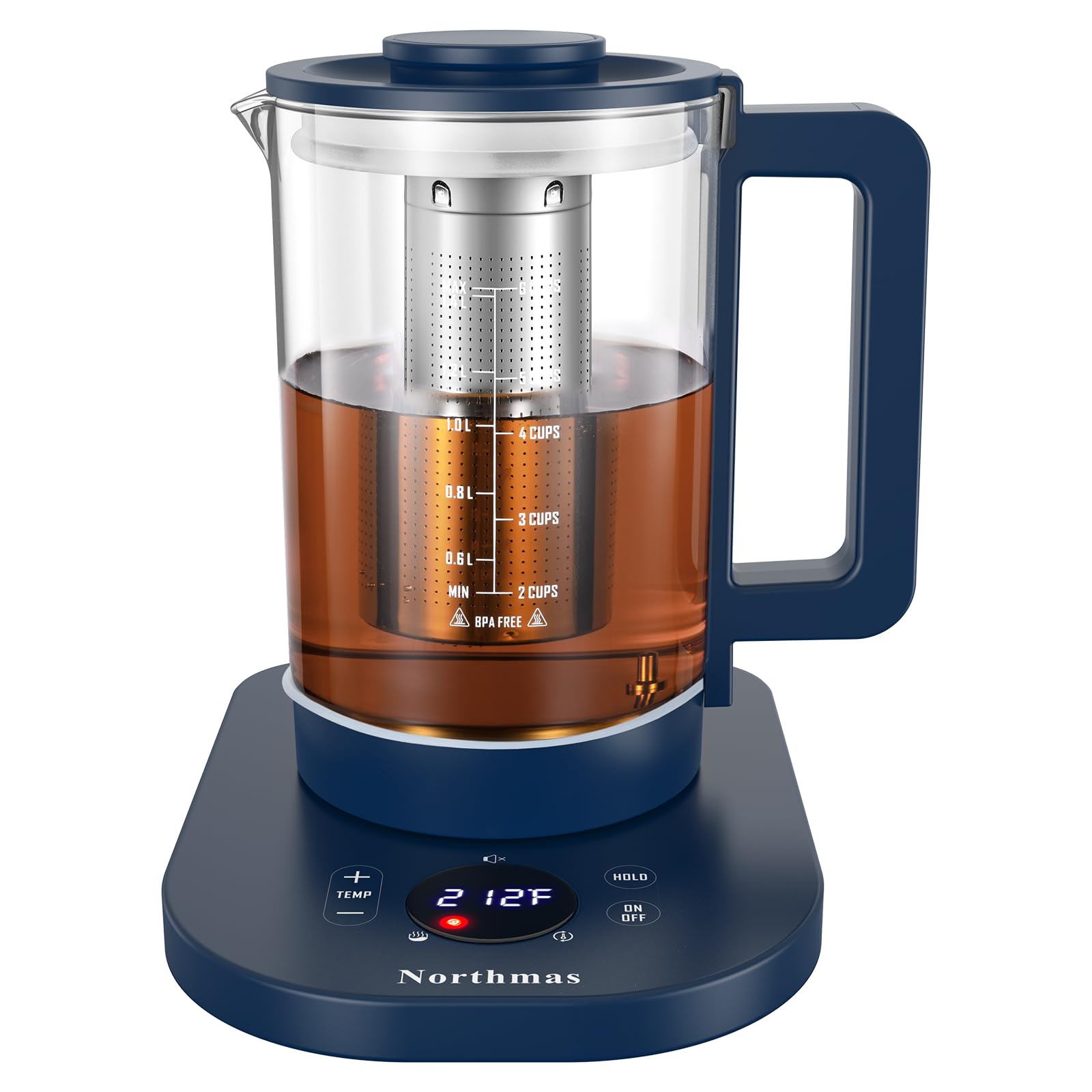 Northmas Electric Kettle, Temperature Control Glass Kettle with ...