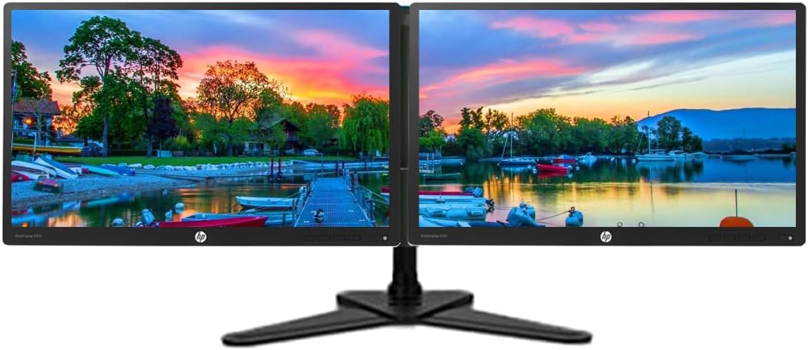 HP Dual monitor Bundle Set - 2x E232 23" Inch Full HD 1080p IPS LED ...