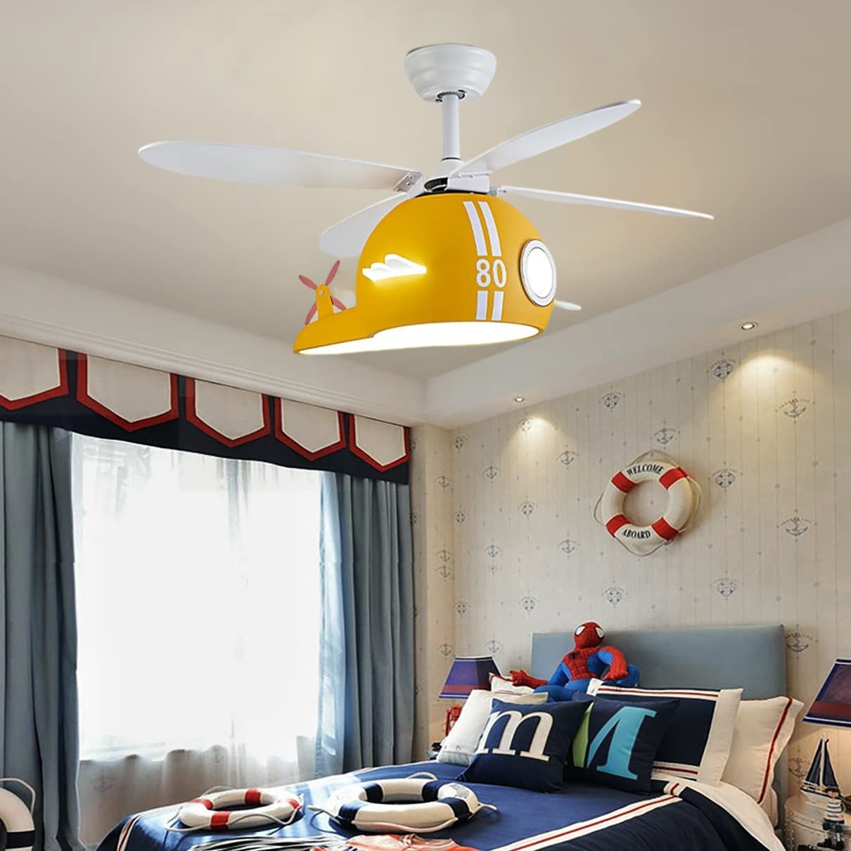 Airplane Themed Ceiling Fans Jet Airplane Themed Ceiling Fan | Flat