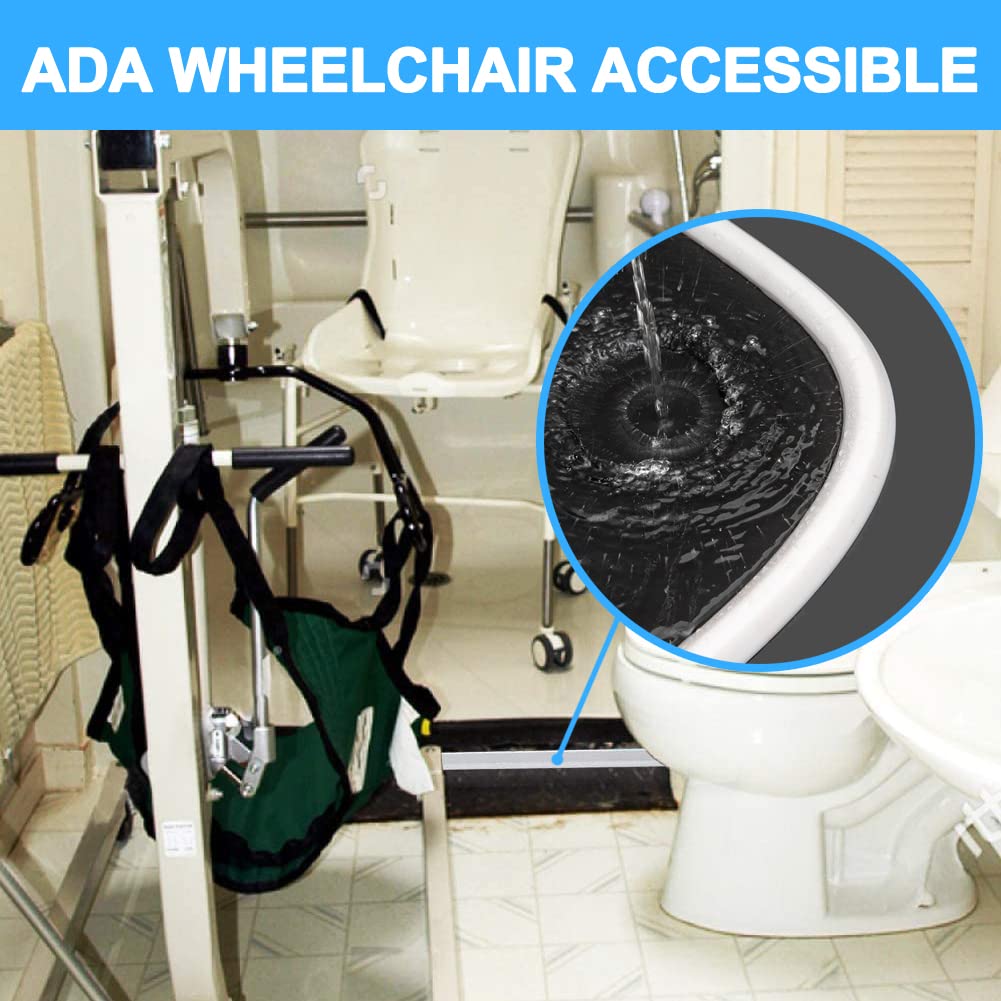 Snapklik.com : Duzzy 39 Inch Collapsible Shower Threshold Water Dam