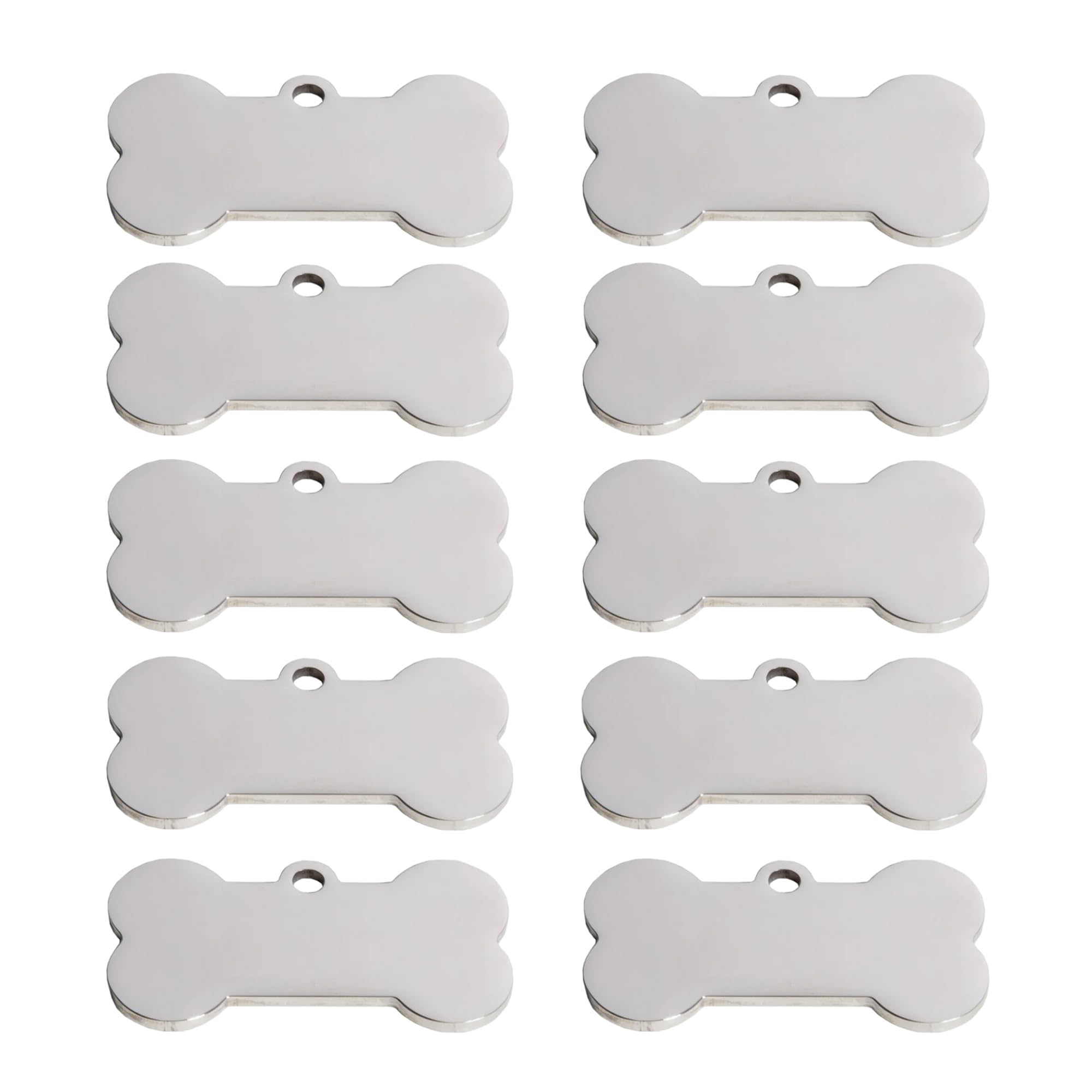 Blank Dog Tags, Bone Shape ID Tag for Dogs, Engraved Bone Shaped Pet ID ...